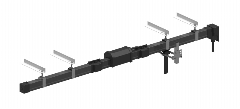 Multipole Conductor Rail For Long Travel
